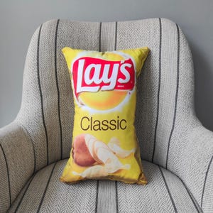 Lays Chips Pillow: Funny Soft Stuffed Novelty Decor - Etsy