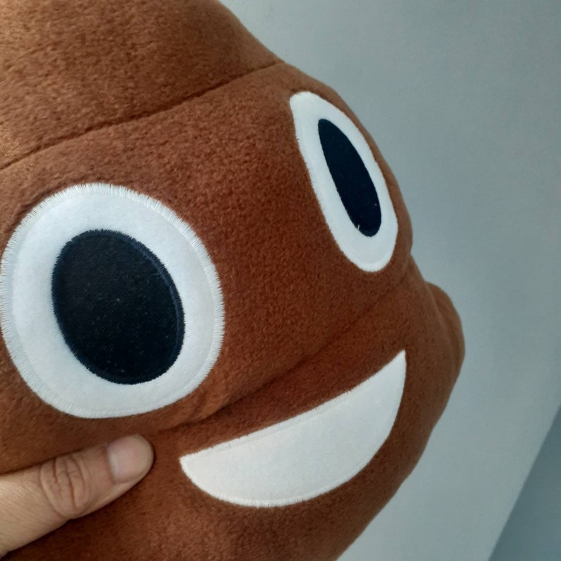 Poop Emoji Plush Pillowfunny Smiling Poo Gifthead Rest - Etsy