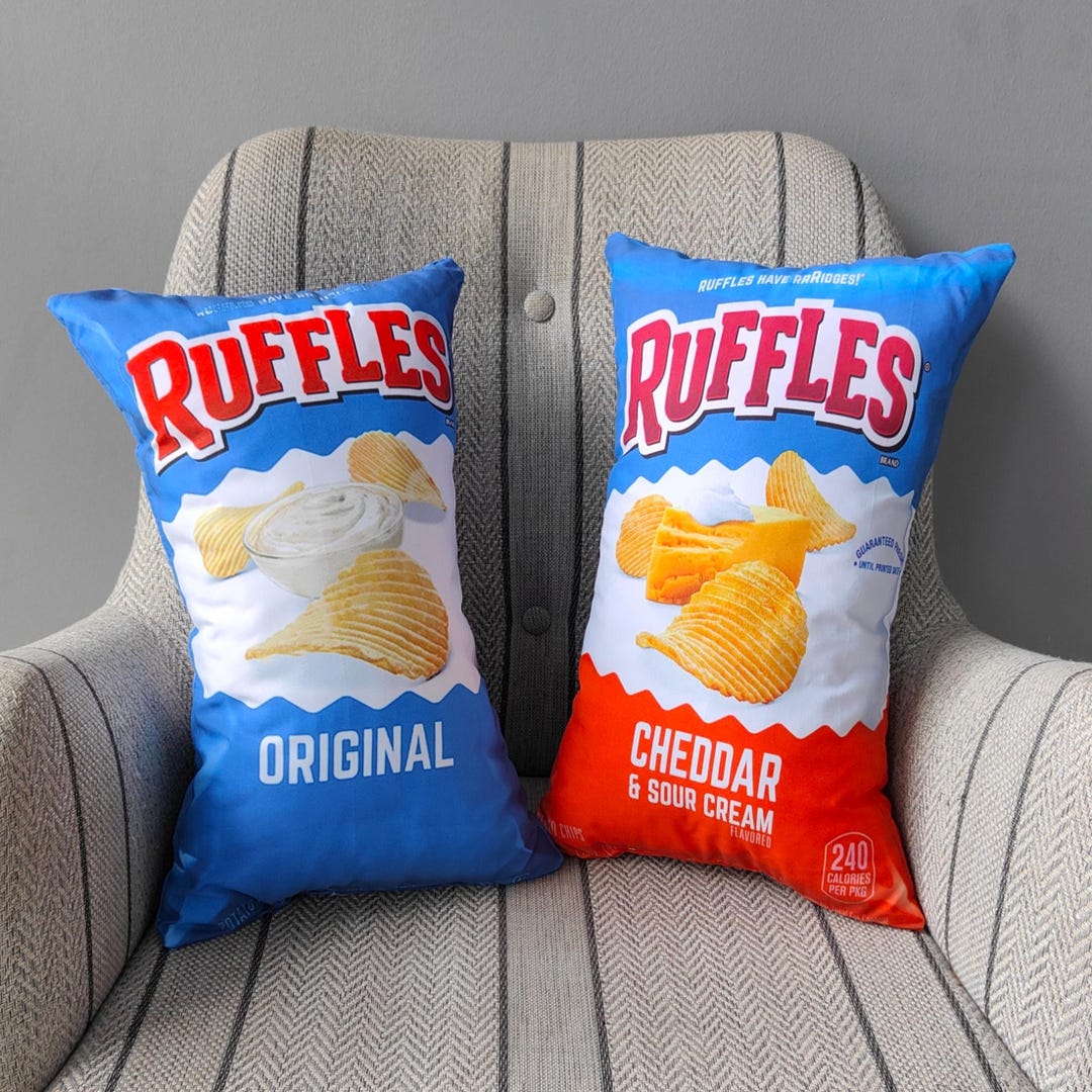 Ruffles Potato Chips Pillow: Funny Food Novelty Decor - Etsy