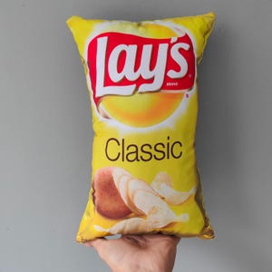 Lays Chips Pillow: Funny Soft Stuffed Novelty Decor - Etsy
