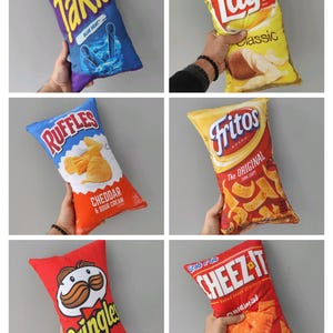 Chips Pillow: Snack Food Decor, Kids Room Gift,double-sided Printed ...