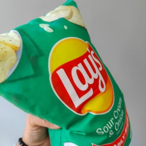 Lays Chips Pillow: Funny Soft Stuffed Novelty Decor - Etsy