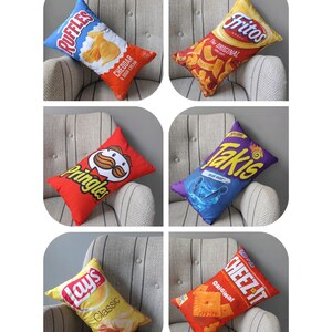 Chips Pillow: Snack Food Decor, Kids Room Gift - Etsy