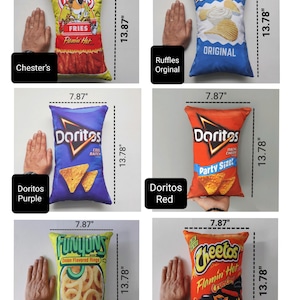 Chips Pillow: Snack Food Decor, Kids Room Gift,double-sided Printed ...