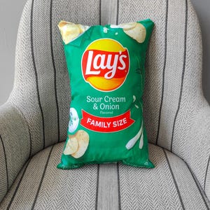 Lays Chips Pillow: Funny Soft Stuffed Novelty Decor - Etsy