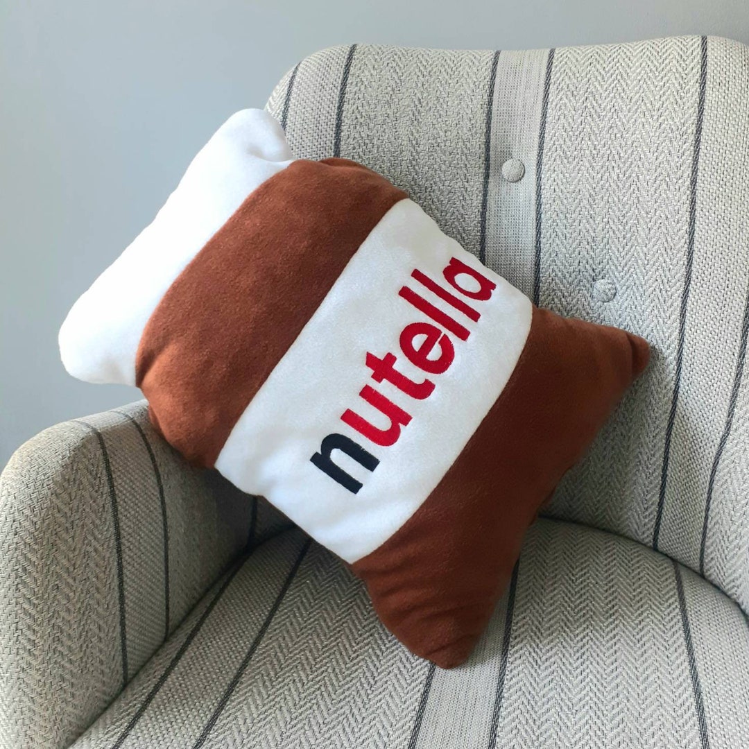Nutella Pillow, Soft Plush Fleece Fabric, Home Decor, Car Pillow - Etsy