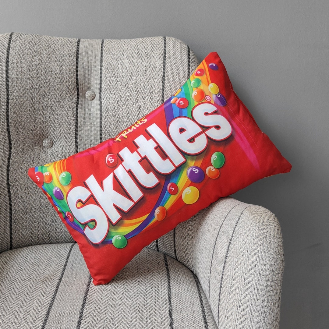 Skittles Fruits Candy Pillow,ornament Toys,cute Soft Stuffed Fabric ...