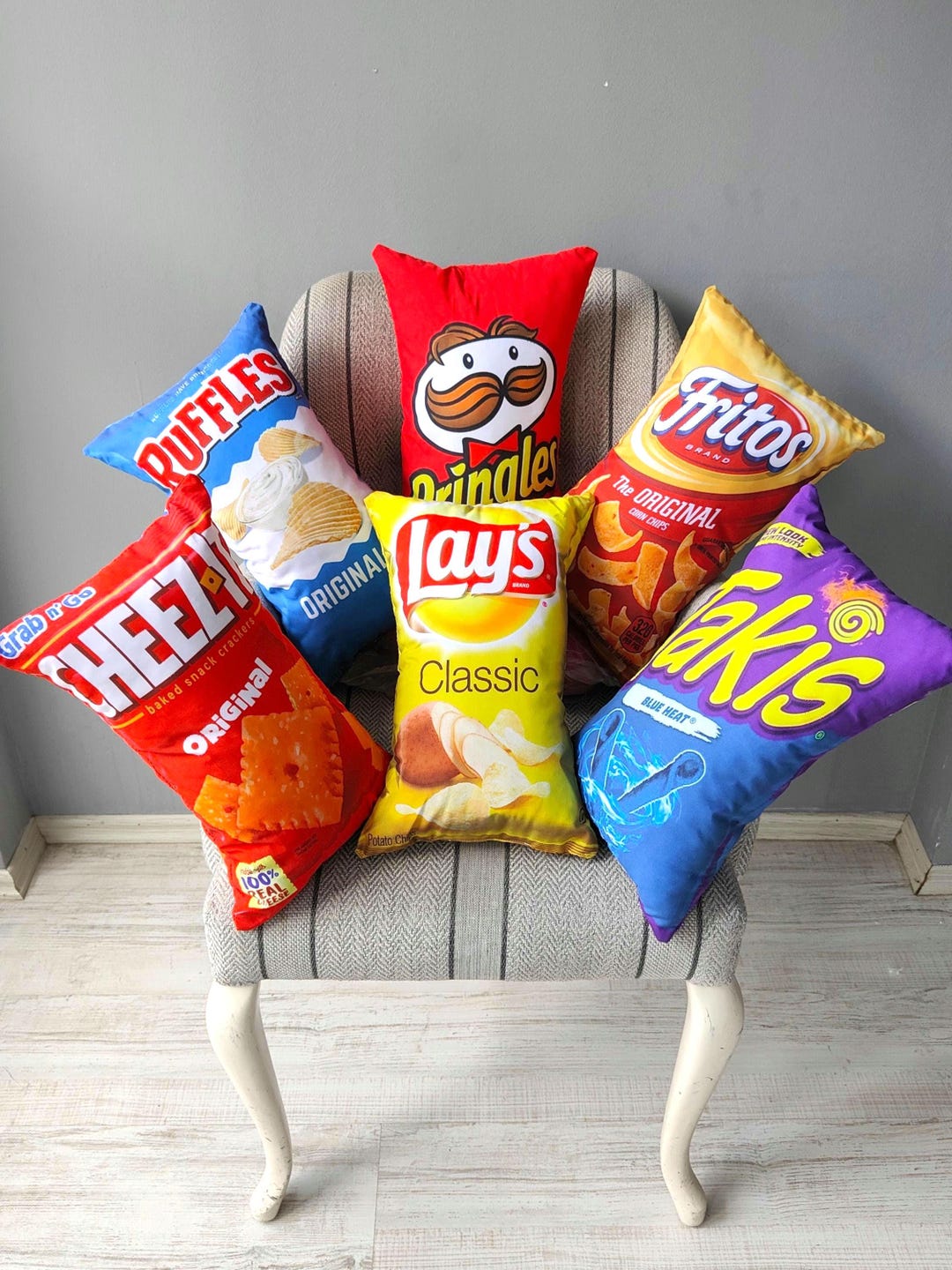 Chips Pillow: Snack Food Decor, Kids Room Gift,double-sided Printed ...