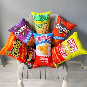 Chips Pillow: Snack Food Decor, Kids Room Gift,double-sided Printed ...