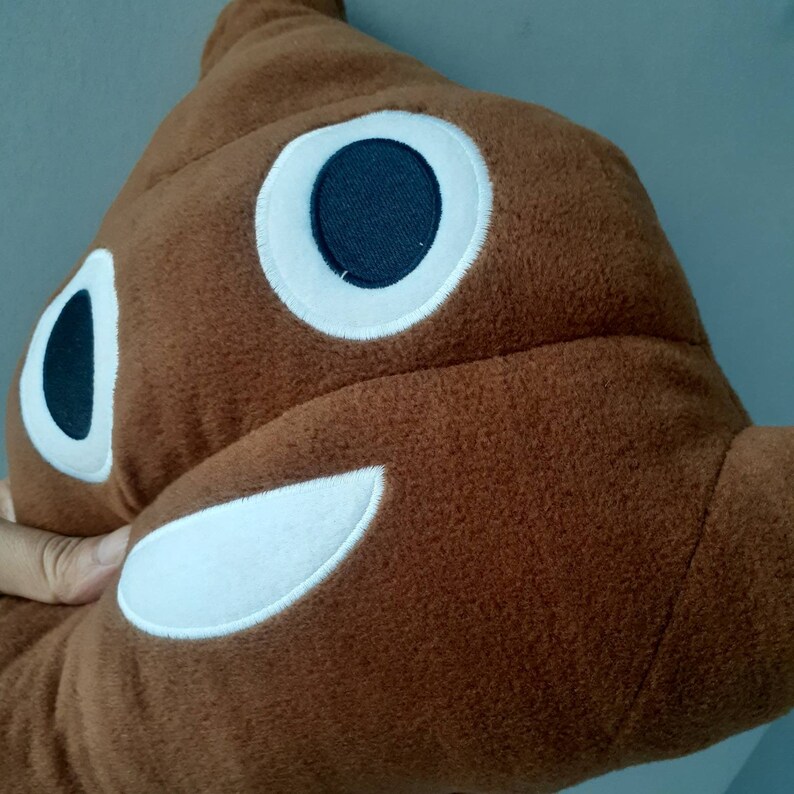 Poop Emoji Plush Pillowfunny Smiling Poo Gifthead Rest - Etsy