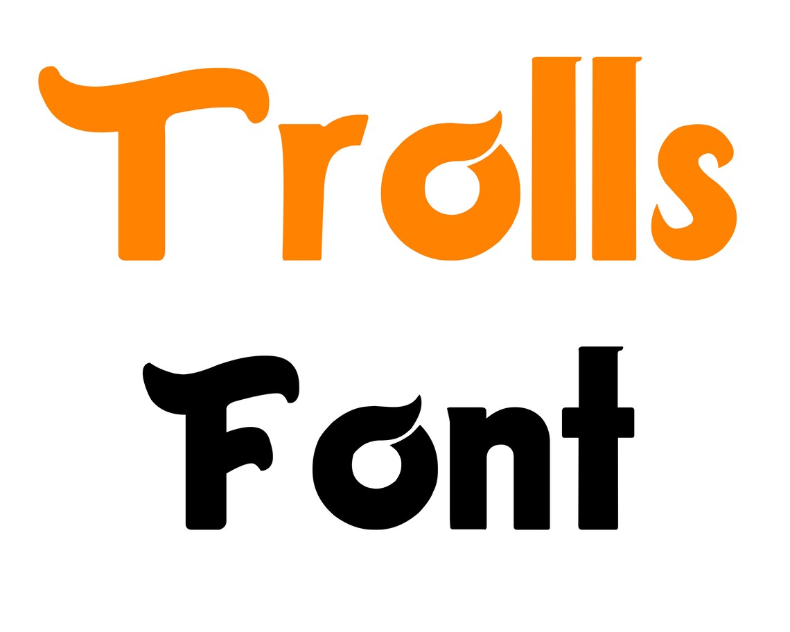 Trolls alphabet svg Trolls Font svg Trolls letters svg Font | Etsy