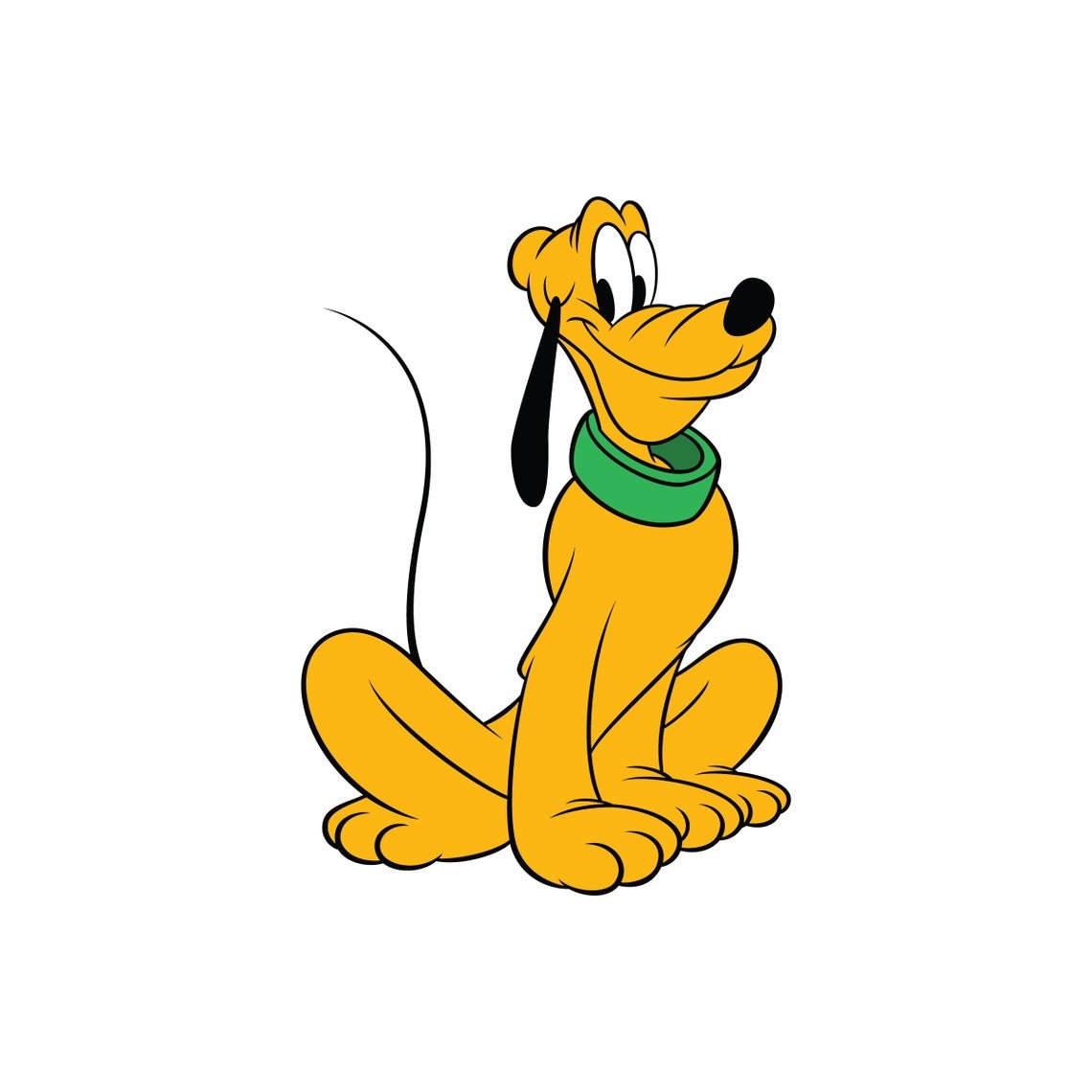 Pluto disney Sitting Dog Pluto Walt Disney Digital Download | Etsy