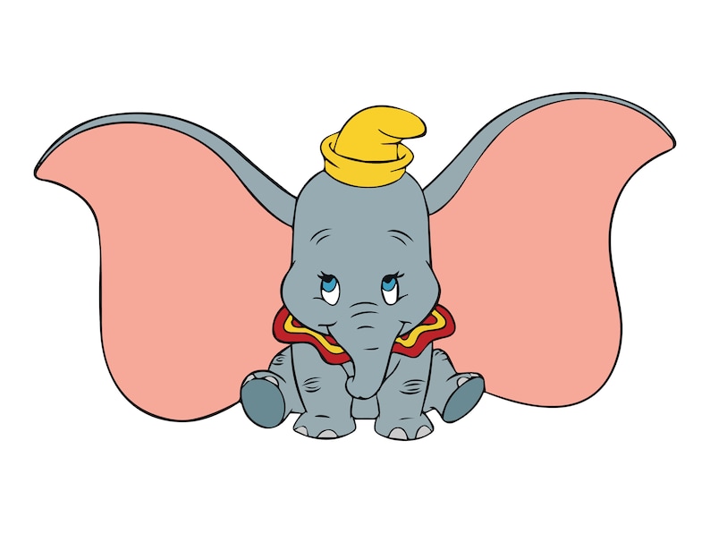 Instant download / Rode versie Dumbo De Disney olifant - Etsy België