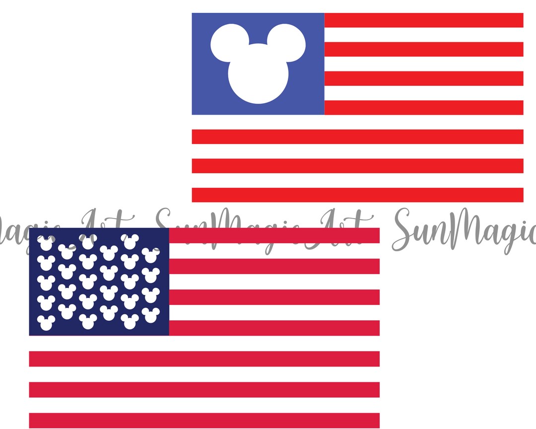 Disney USA Flag Svg Png Disney Svg Png Disney Digital Svg - Etsy