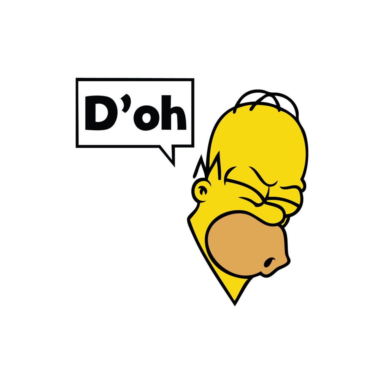 Instant download / Homer svg png The Simpsons D'oh doh | Etsy