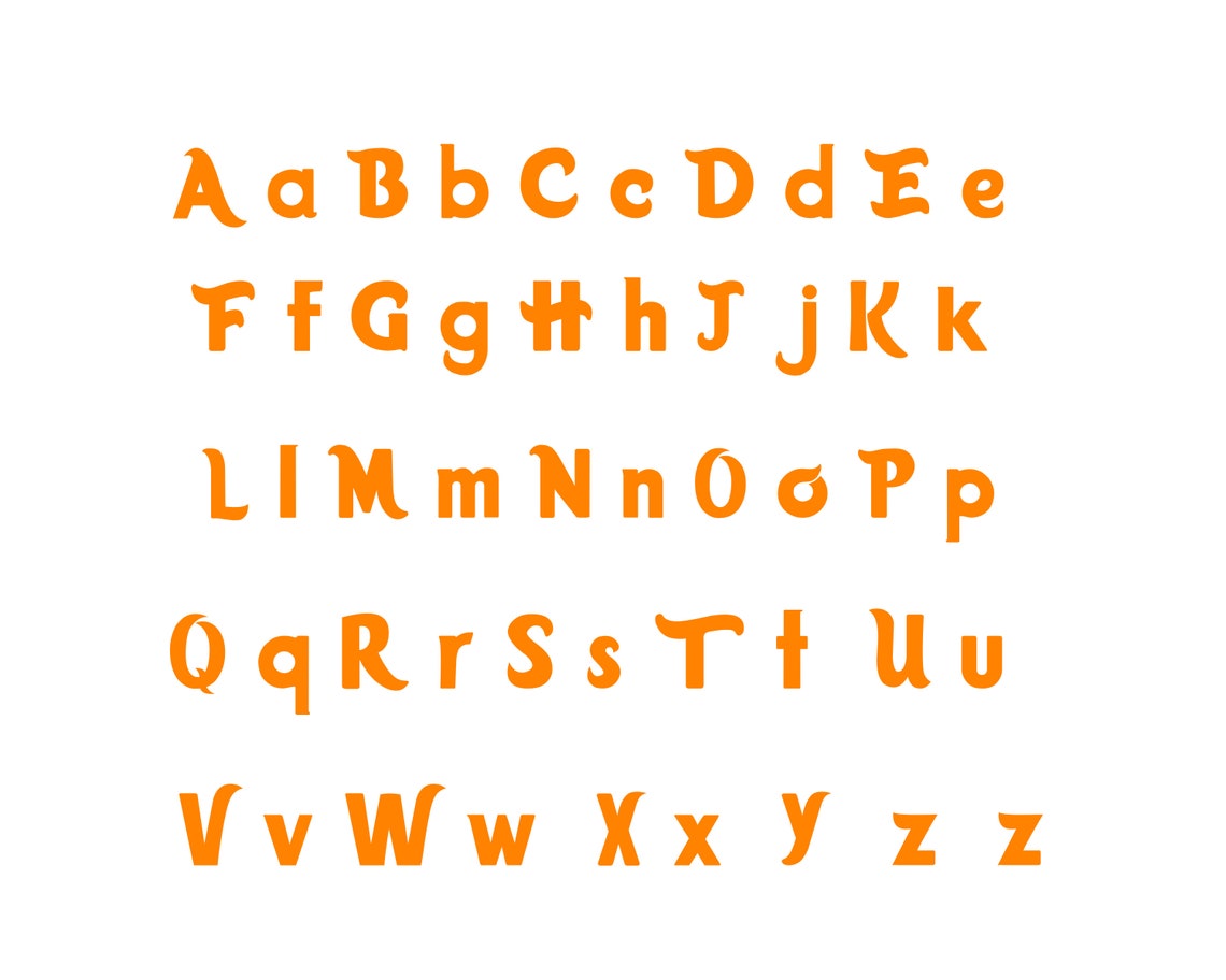 Trolls alphabet svg Trolls Font svg Trolls letters svg Font | Etsy