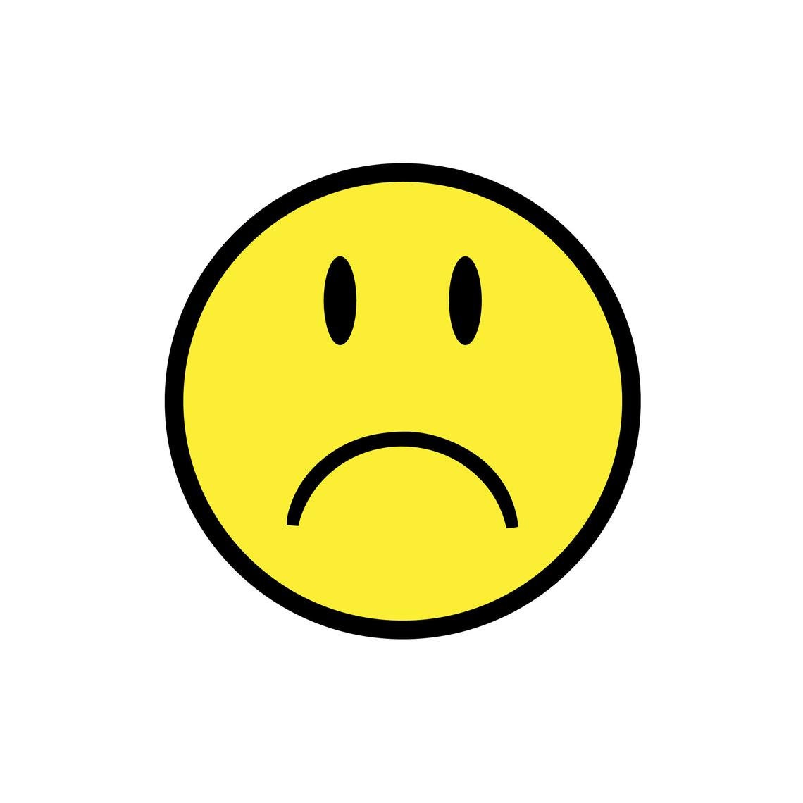 Instant download / Emoji svg png Sad face frown upset | Etsy