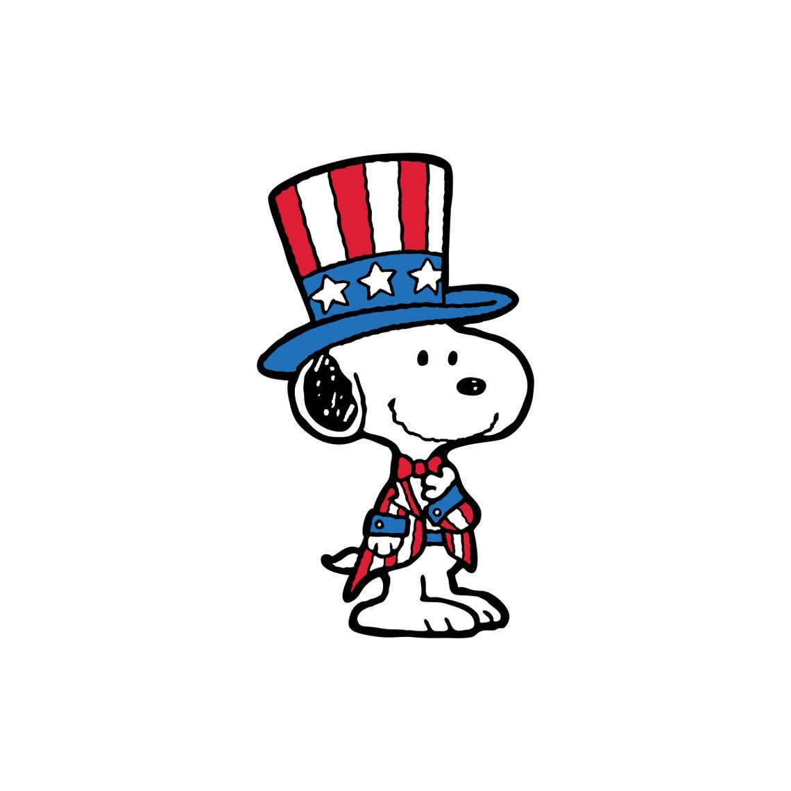 Peanuts Snoopy American USA hat flag Digital Download vector | Etsy
