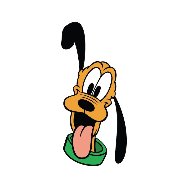 Pluto Smile Head Disney Digital Download Pdf Png Eps Svg Dxf - Etsy