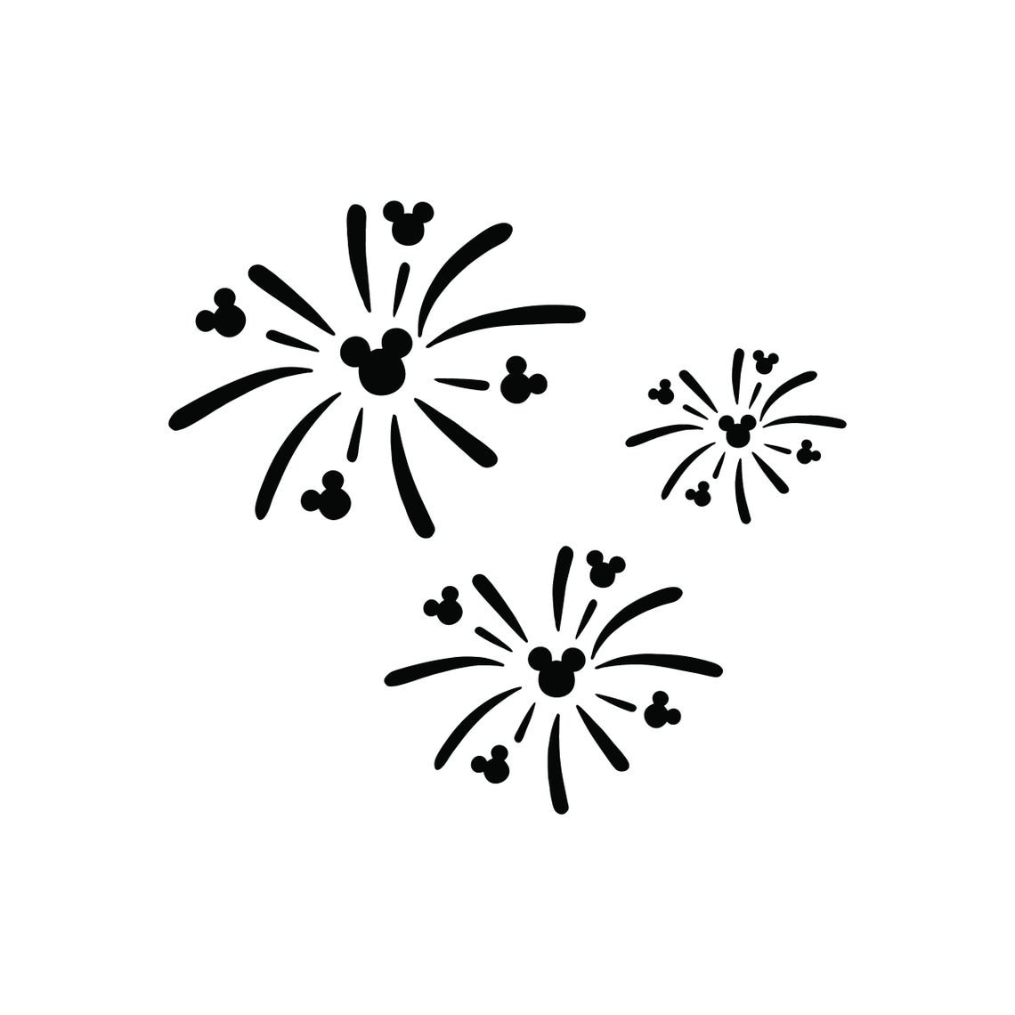 Fireworks 2 Mickey Mouse fire works Digital Download pdf | Etsy