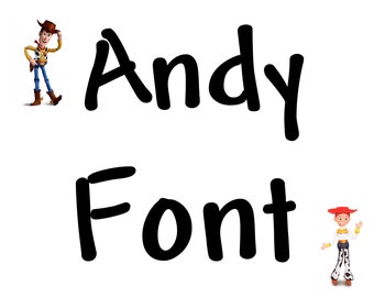 Andy Toy Story Font - Etsy