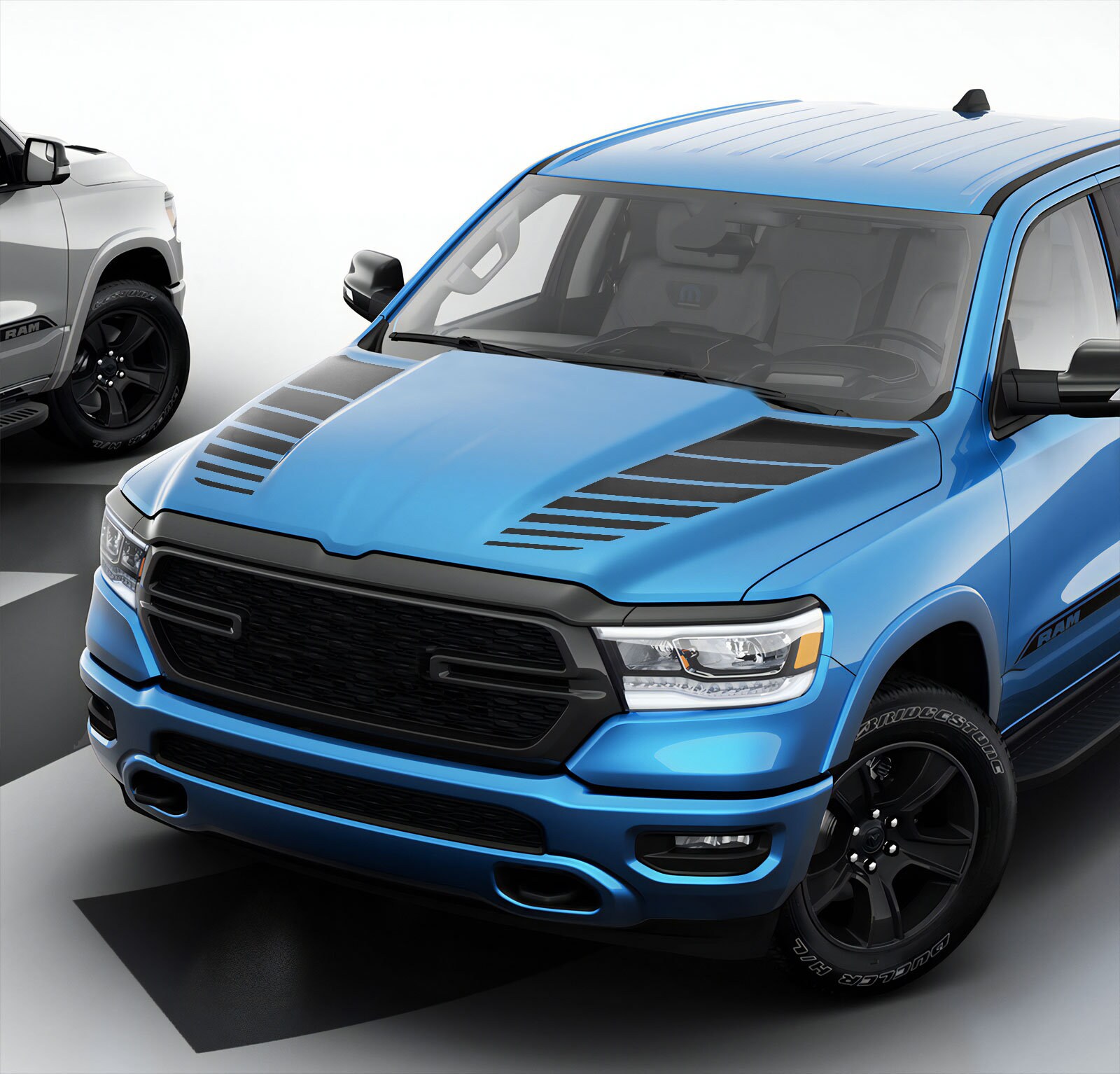 Side Hood Graphics Kit for Dodge RAM 1500 Decals 2018 and New - Etsy