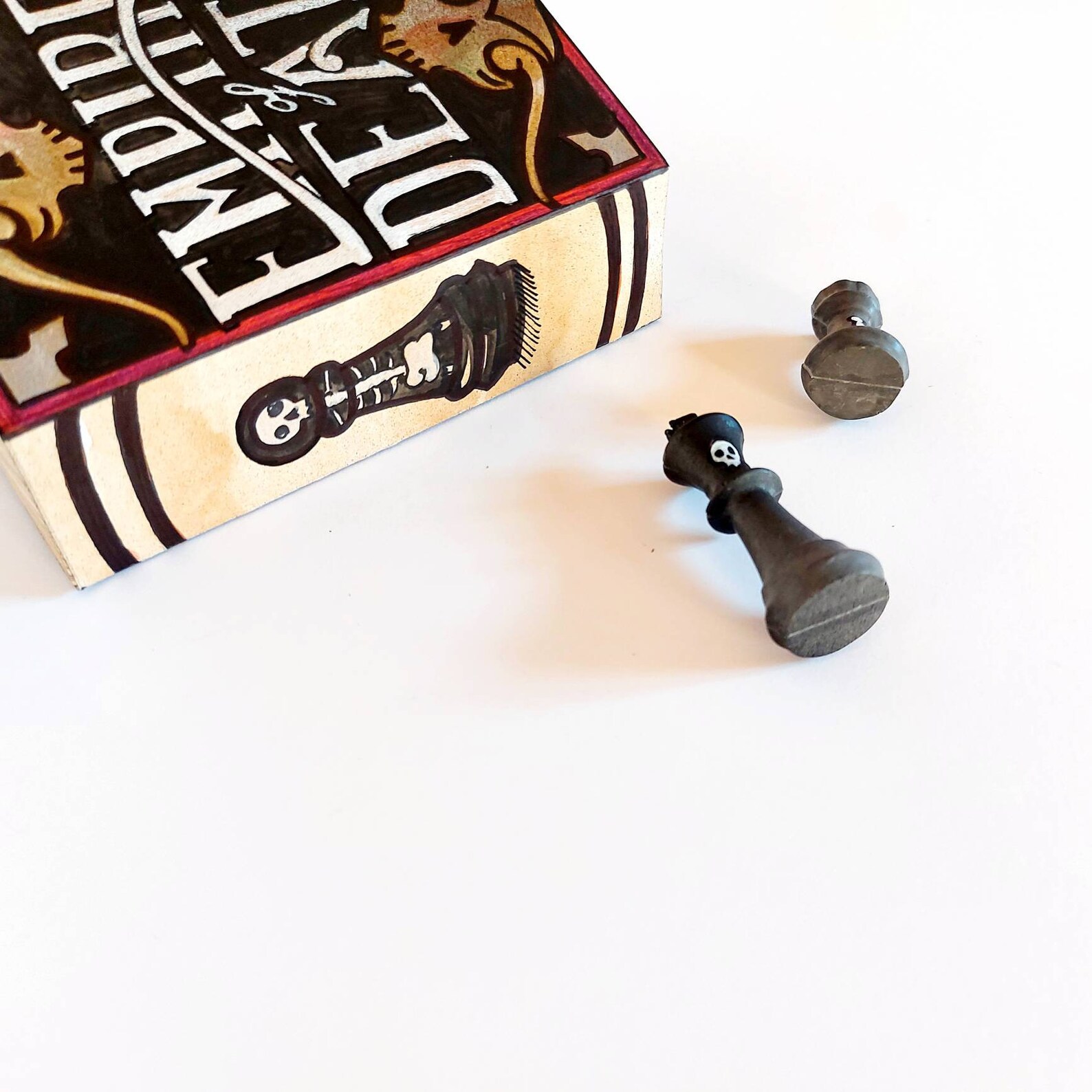Black Chess Token Set Steampunk-style Tokens Handmade Chess | Etsy