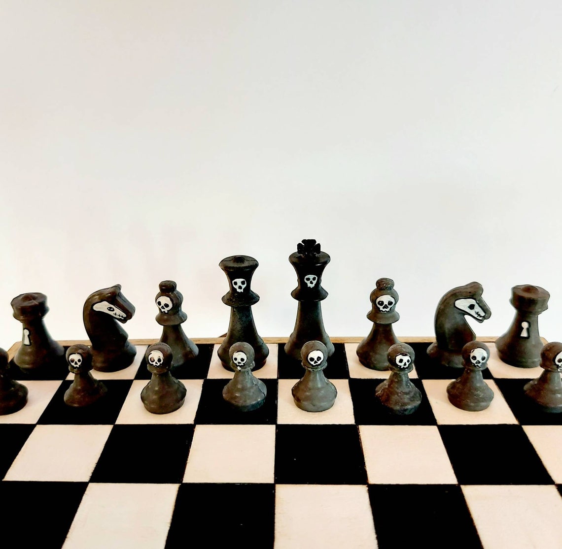 Black Chess Token Set Steampunk-style Tokens Handmade Chess | Etsy