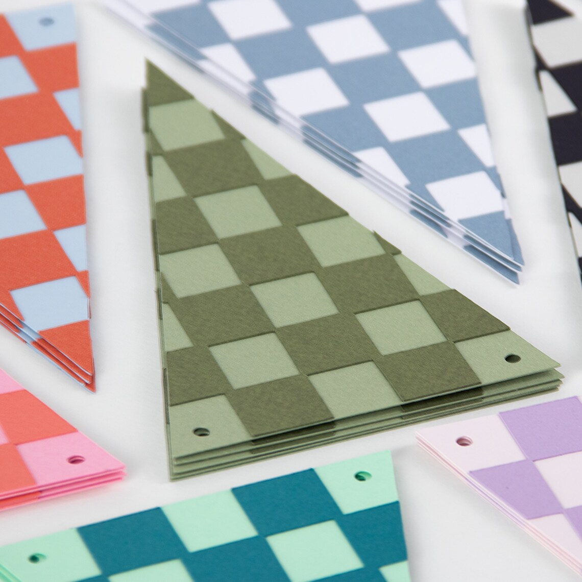 Custom Checkered Bunting Any Colour Checkerboard Print Garland Race Car ...