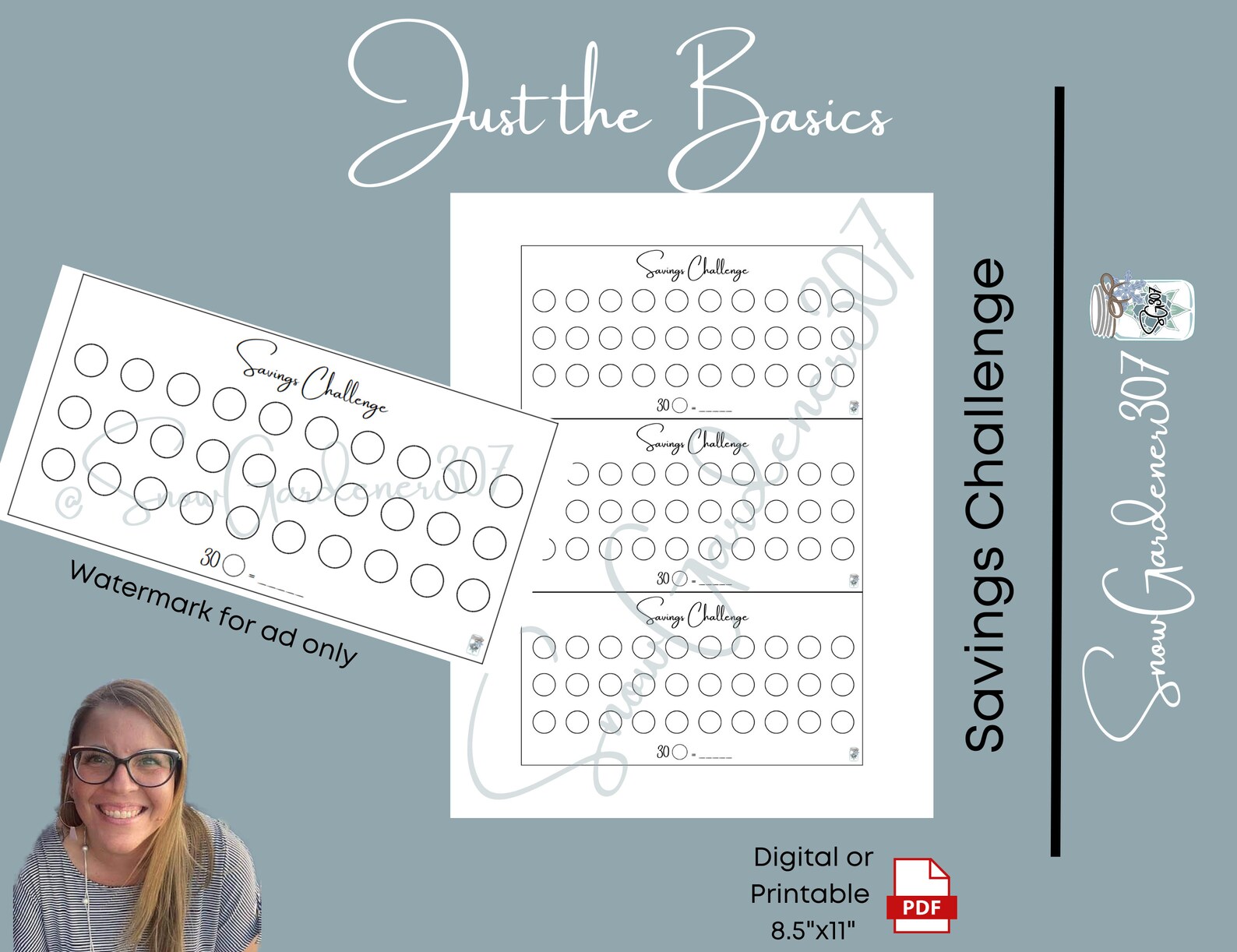 Savings Challenge • Just the Basics • Cash Budgeting - Etsy