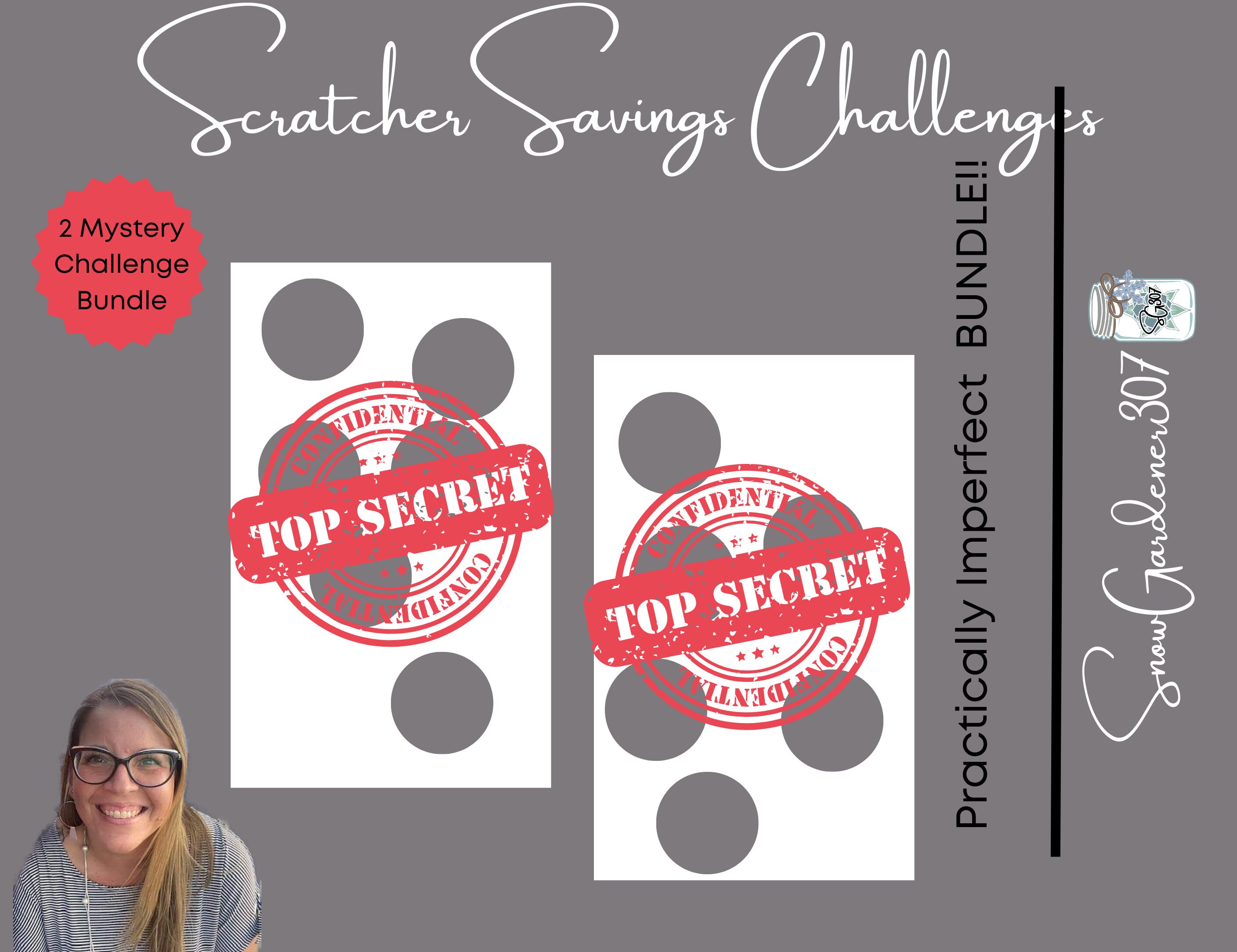 Practically Imperfect SAVINGS Challenge Scratcher A6 Size - Etsy