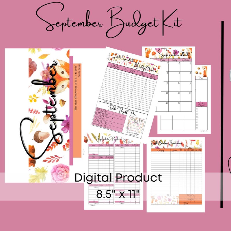 Budget September - Etsy