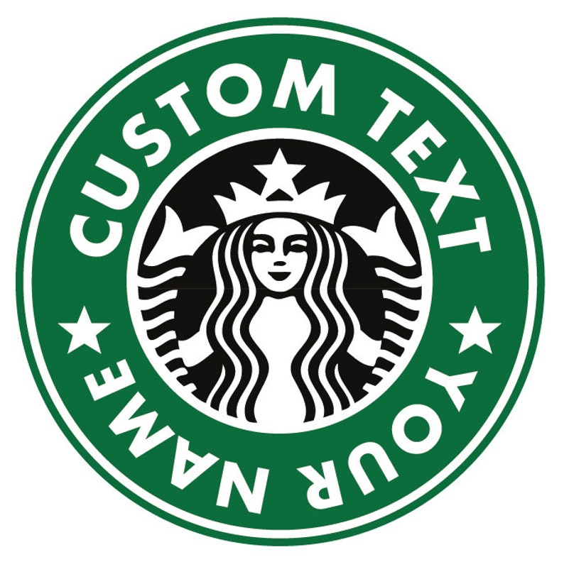 Starbucks Custom Text,custom Starbucks Circle,starbucks Coffee,custom ...