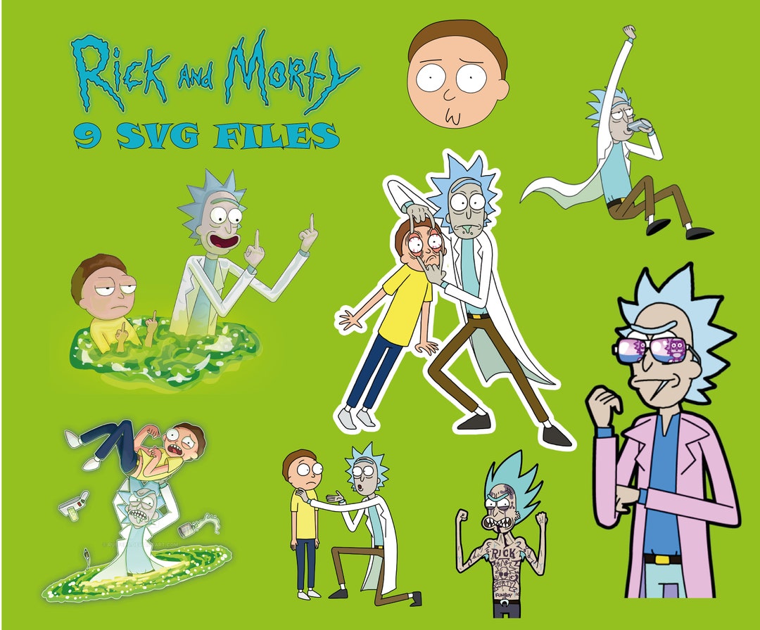 Rick and Morty Svg Files - Etsy