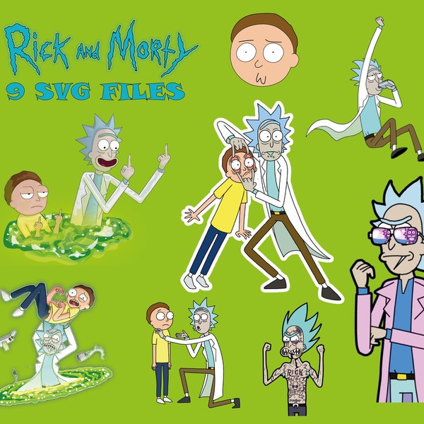 Rick and Morty Svg - Etsy