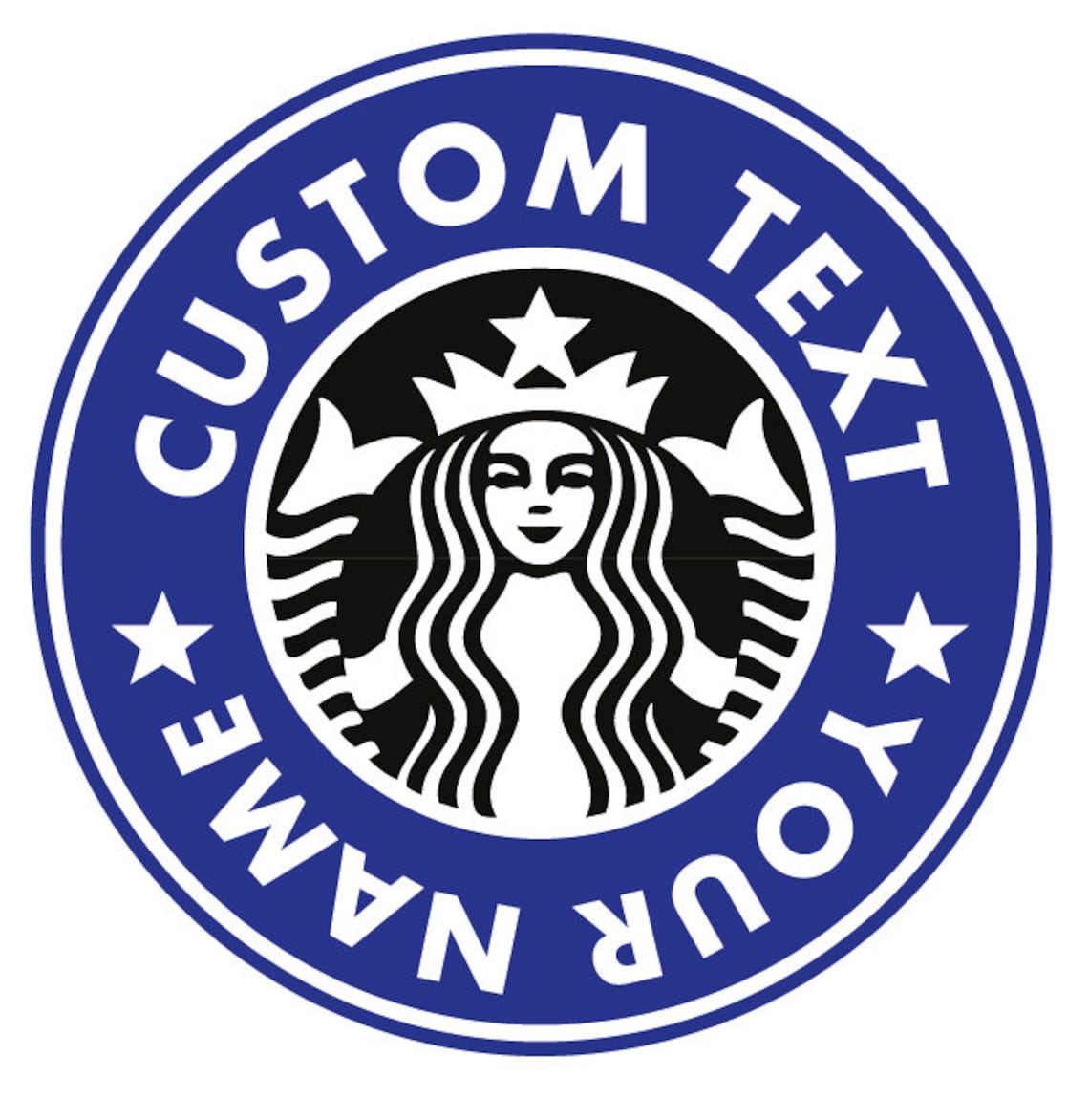 Starbucks Custom Text,custom Starbucks Circle,starbucks Coffee,custom ...