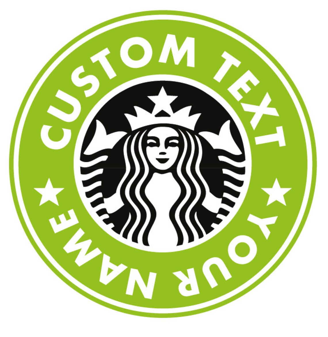 Starbucks Custom Text,custom Starbucks Circle,starbucks Coffee,custom ...