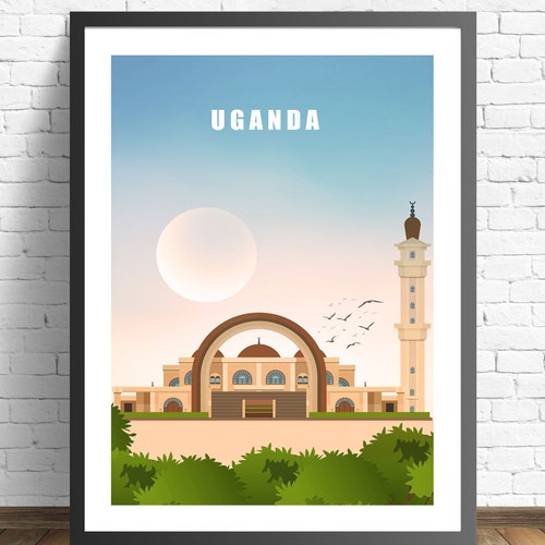 UGANDA AFRICAN Travel Poster Retro Pop Art - Etsy