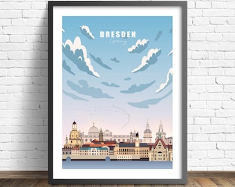 Dresden Germany Poster - Etsy