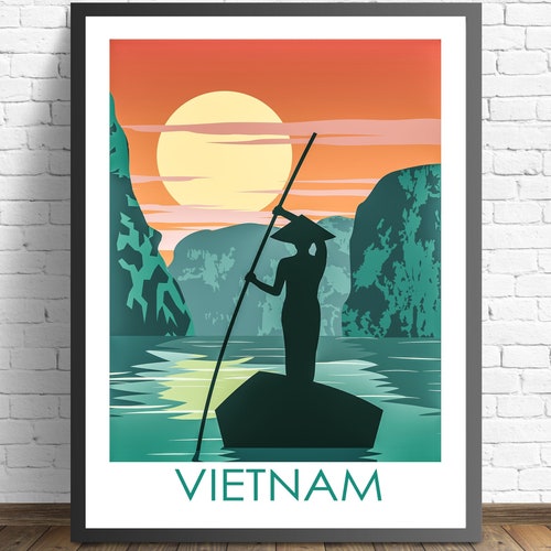Hue City Vietnam Poster Travel Poster Sizes: inches 8x10 - Etsy