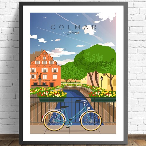 Colmar France Travel Poster / Colmar Illustration / Colmar - Etsy Canada