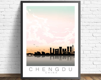 Chengdu Poster - Etsy