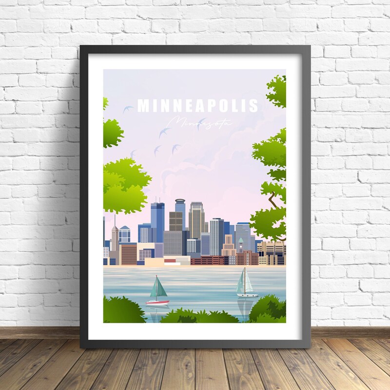 Minneapolis Poster - Etsy