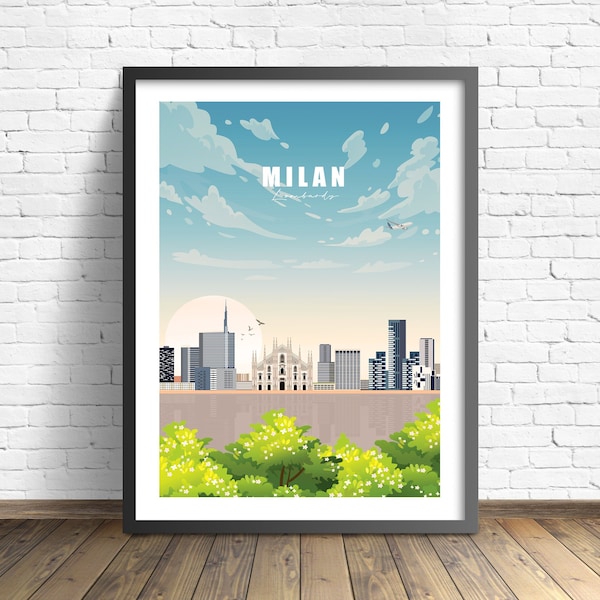 Milan Poster - Etsy