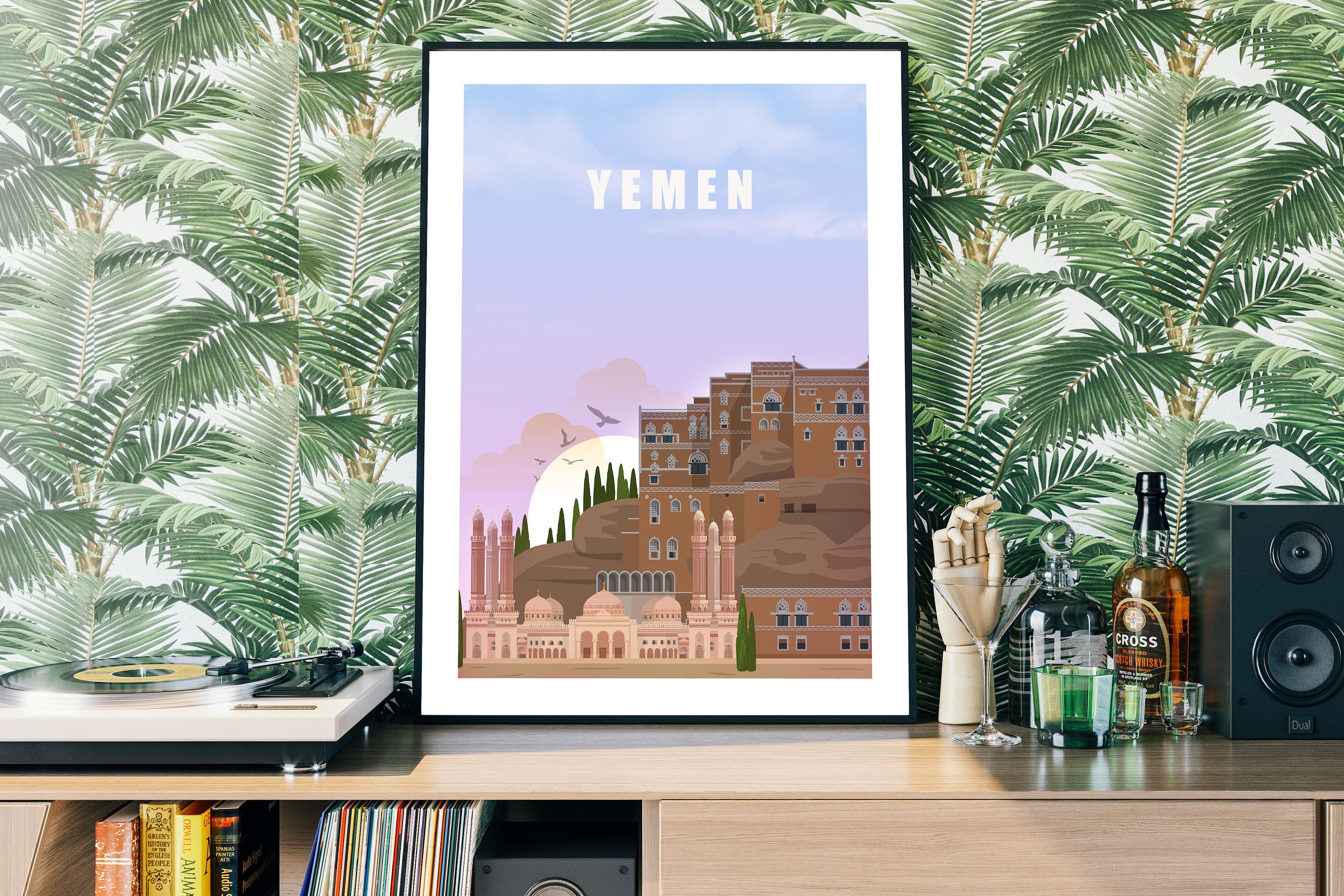 Yemen Print , Sana’a Poster , Dar Al Hajar Poster - Etsy