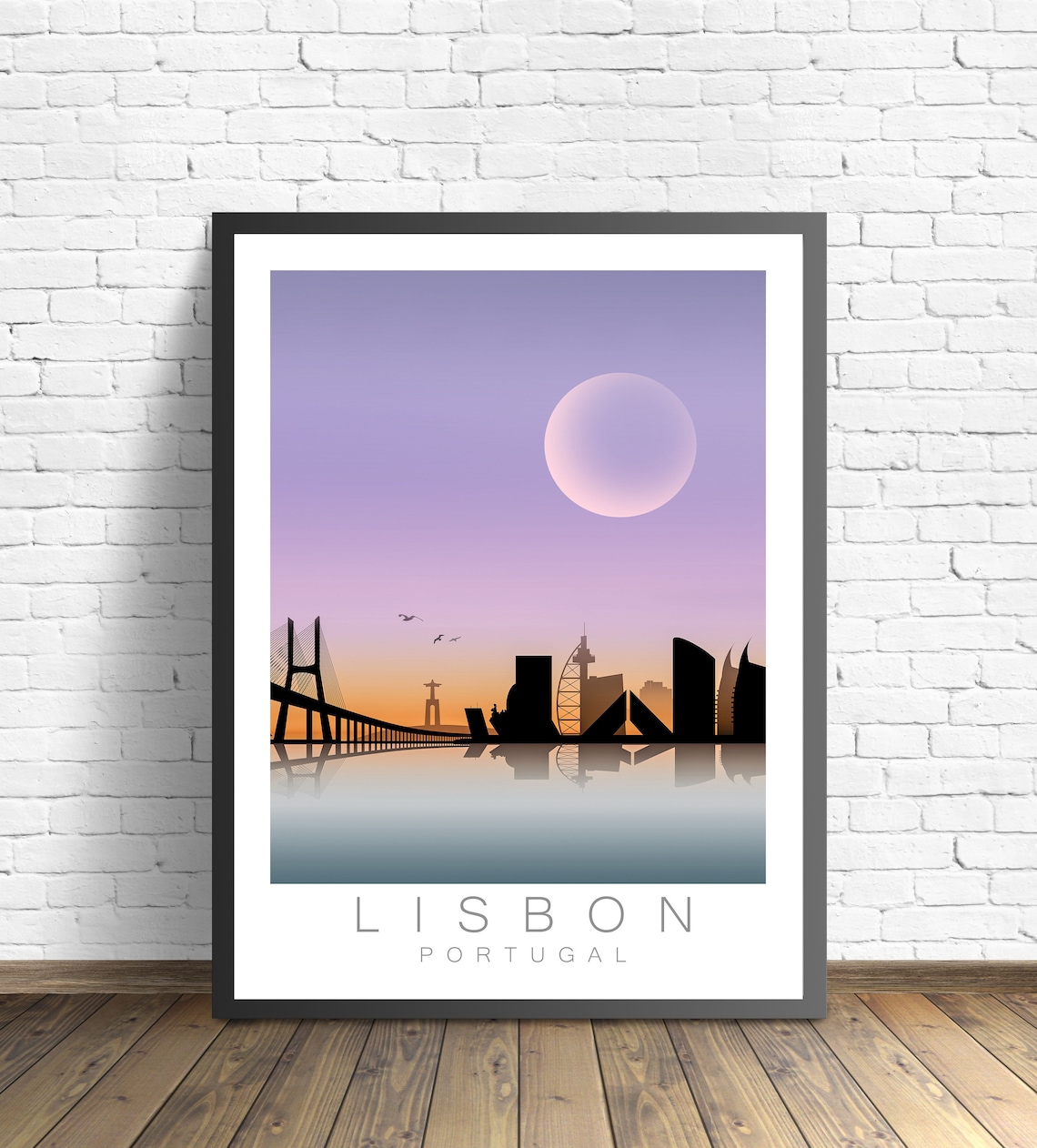 Lisbon Print Portugal Poster Travel Poster - Etsy