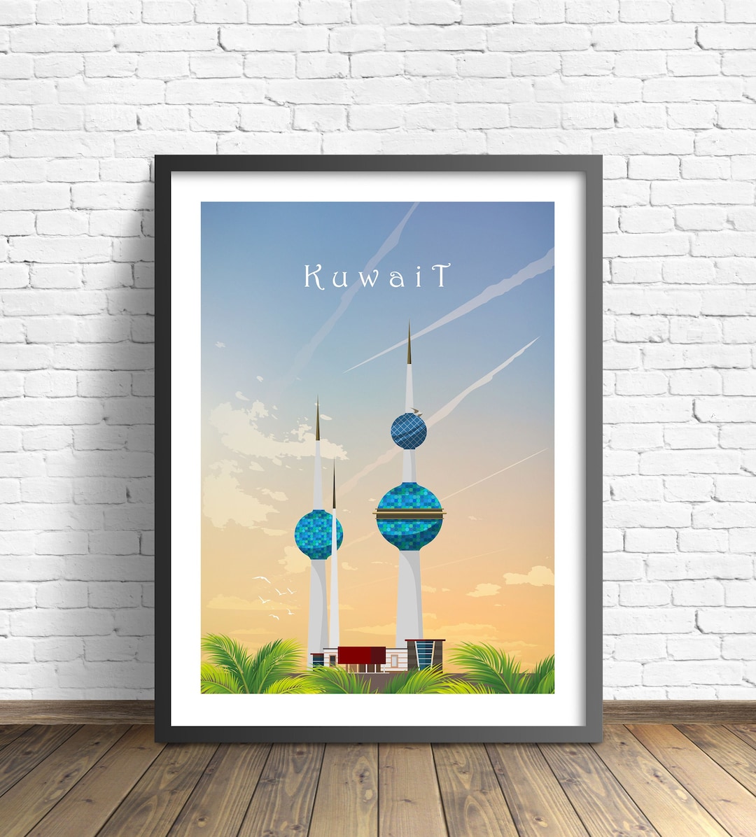 Kuwait Travel Print , Kuwait Poster - Etsy