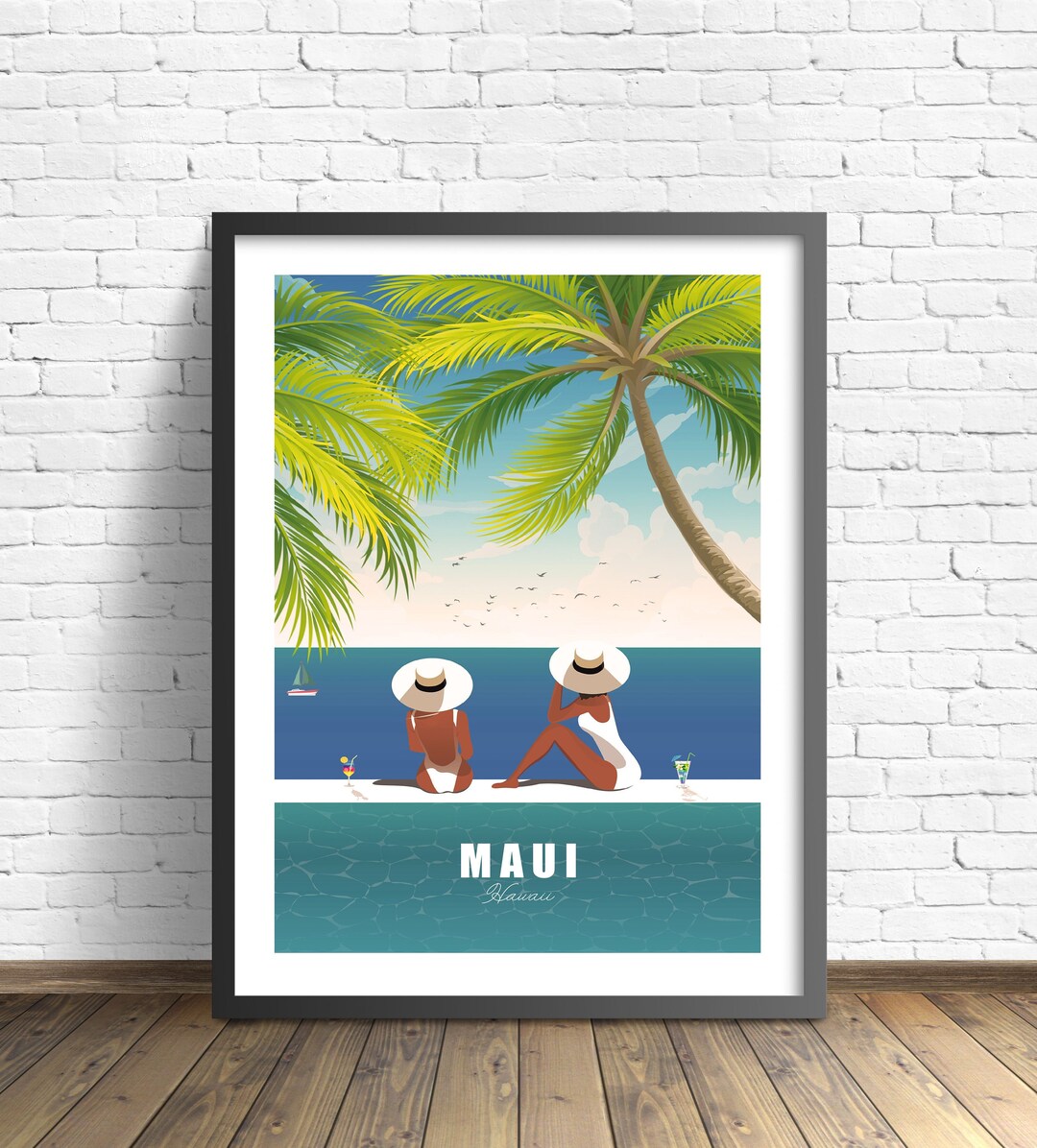 Hawaii Travel Print | Maui Poster - Etsy