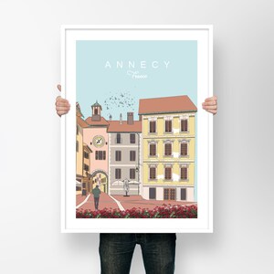 Annecy Travel Poster | France Print - Etsy
