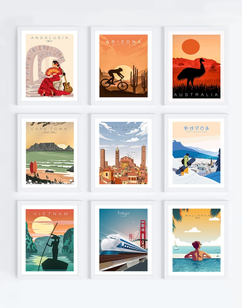 Larnaca Travel Poster Cyprus Print - Etsy